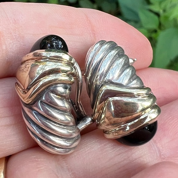 David Yurman | Jewelry | David Yurman Black Onyx Cable Shrimp Earrings ...
